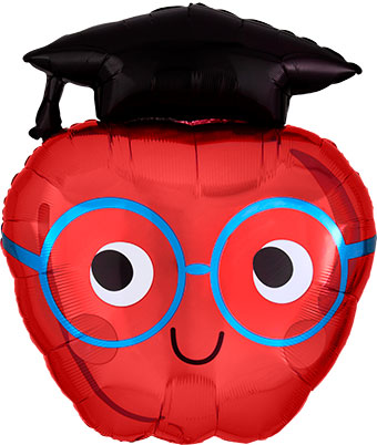 Graduation Apple Balloon – Pink Flamingo Party Co.