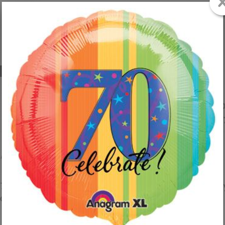 70th Birthday Balloon – Pink Flamingo Party Co.