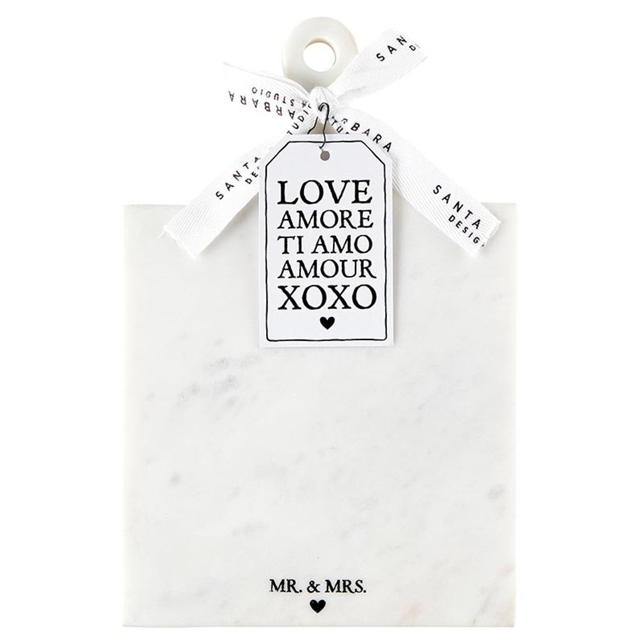 Marble Mr. & Mrs. Board – Pink Flamingo Party Co.