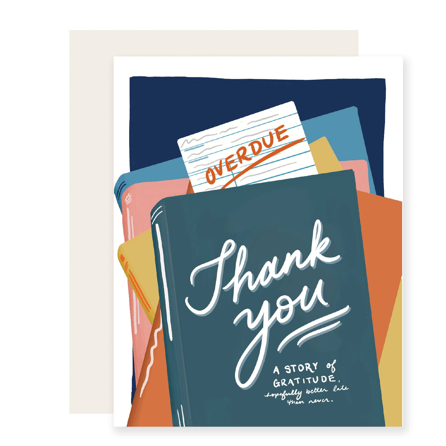 Overdue Thank You Card | Belated Thank You Card – Pink Flamingo Party Co.