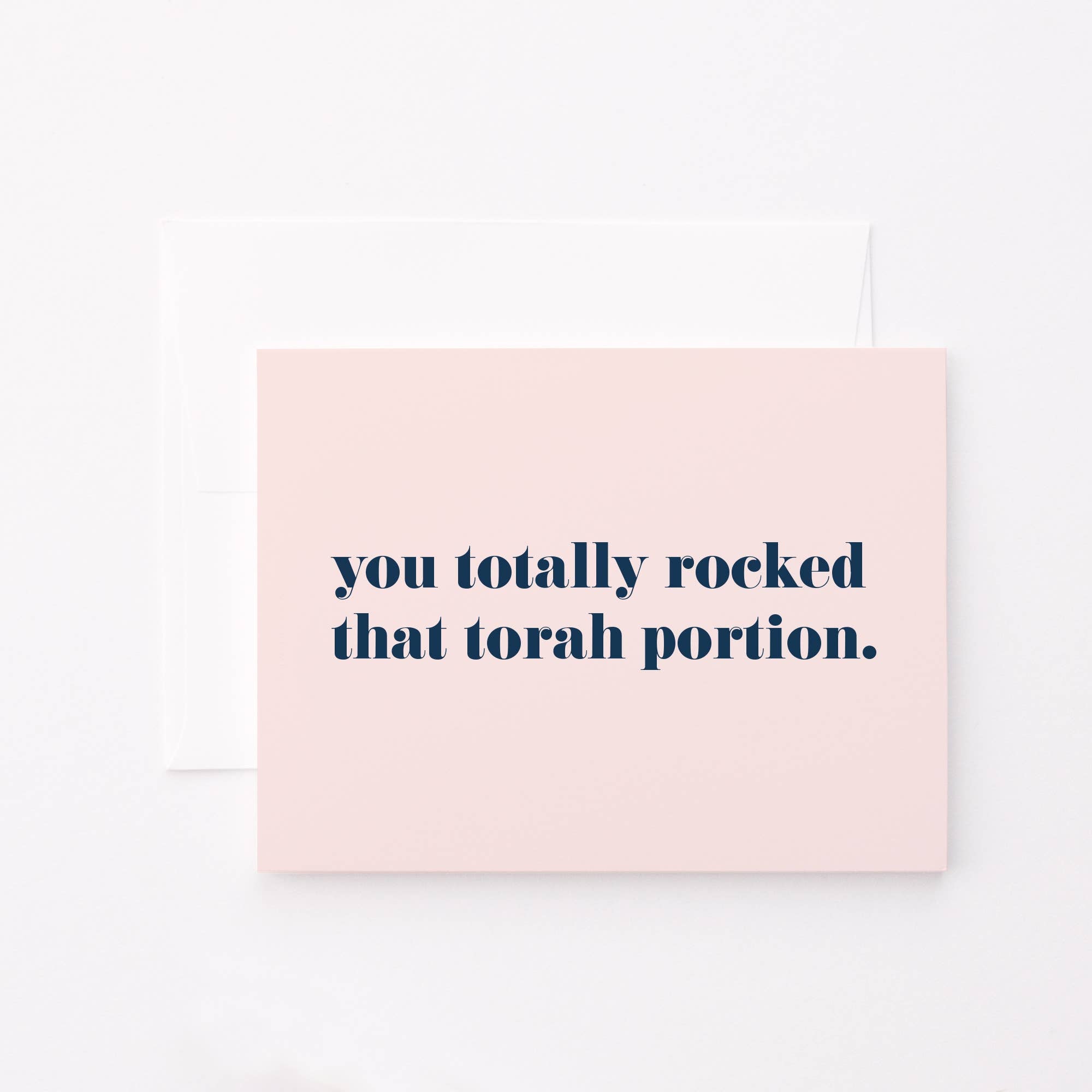You Totally Rocked that Torah Portion - Pink Greeting Card – Pink ...