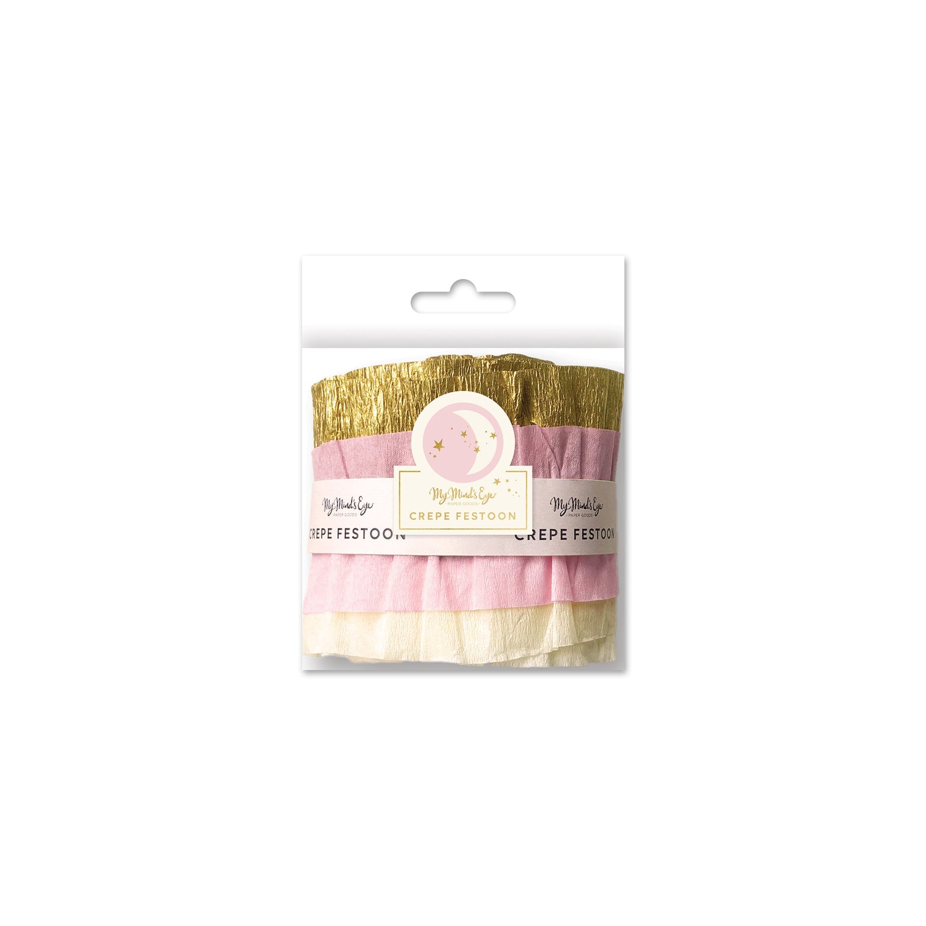 Baby Shower Crepe Festoon (Pink/Cream/Gold) – Pink Flamingo Party Co.